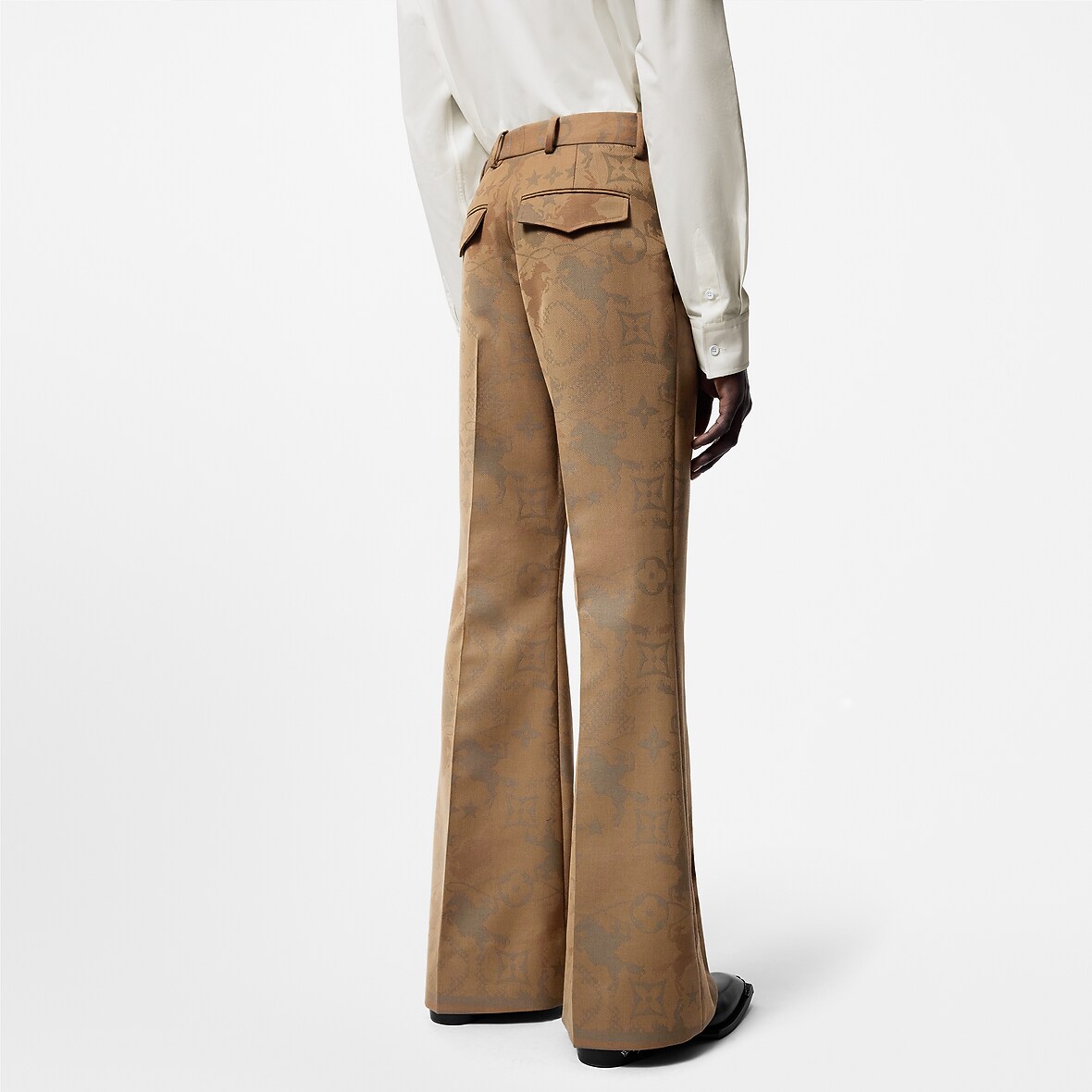 Tailored Jacquard Wool Flared Pants - Men - Ready-to-Wear | LOUIS VUITTON