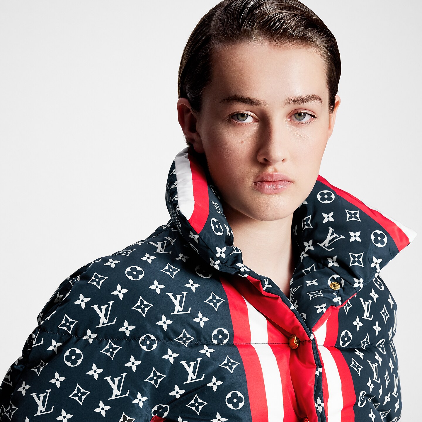 Tricolor Monogram Puffer Jacket - Women - Ready-to-Wear | LOUIS VUITTON